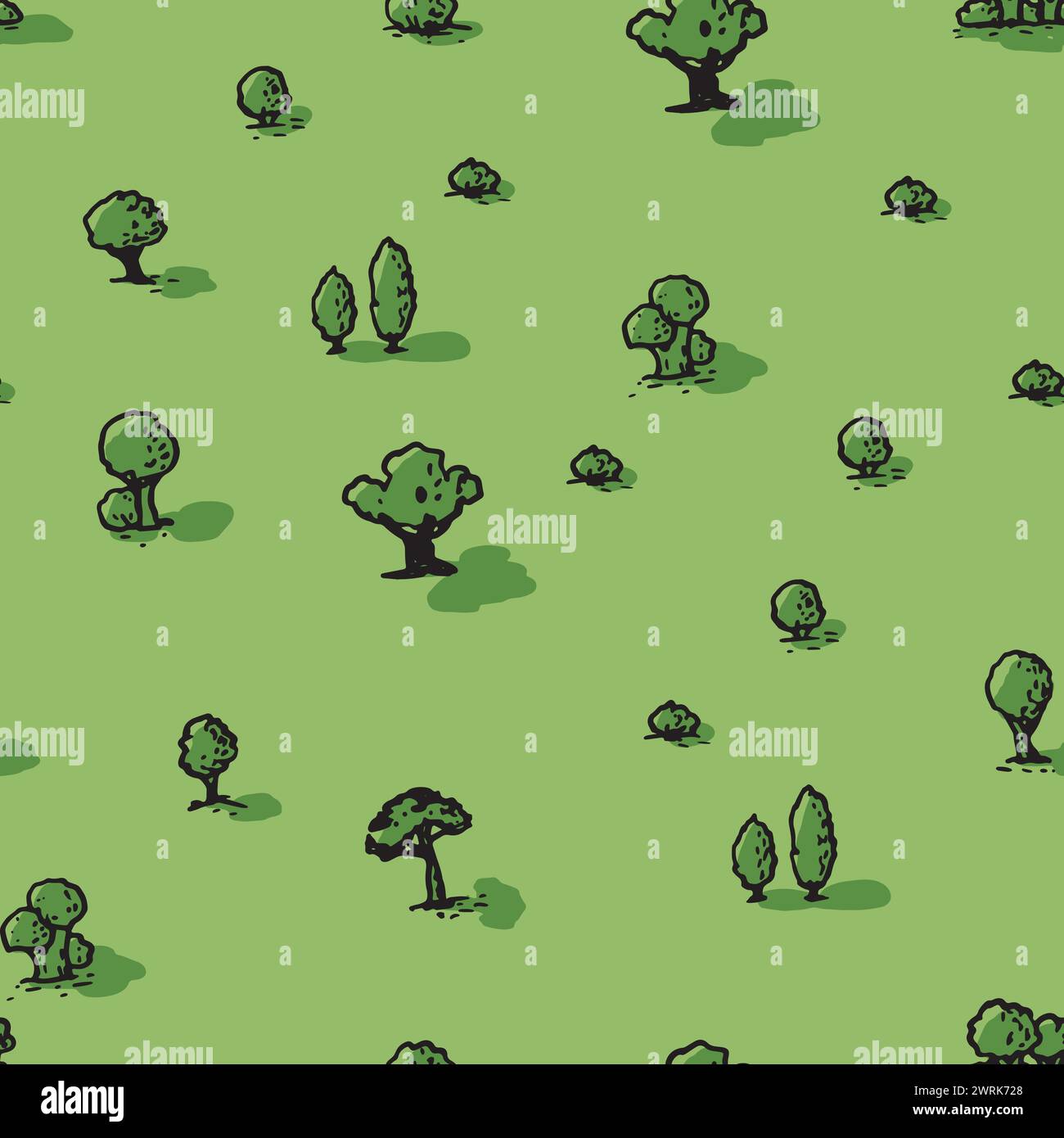 Trees from top Stock Vector Images - Alamy