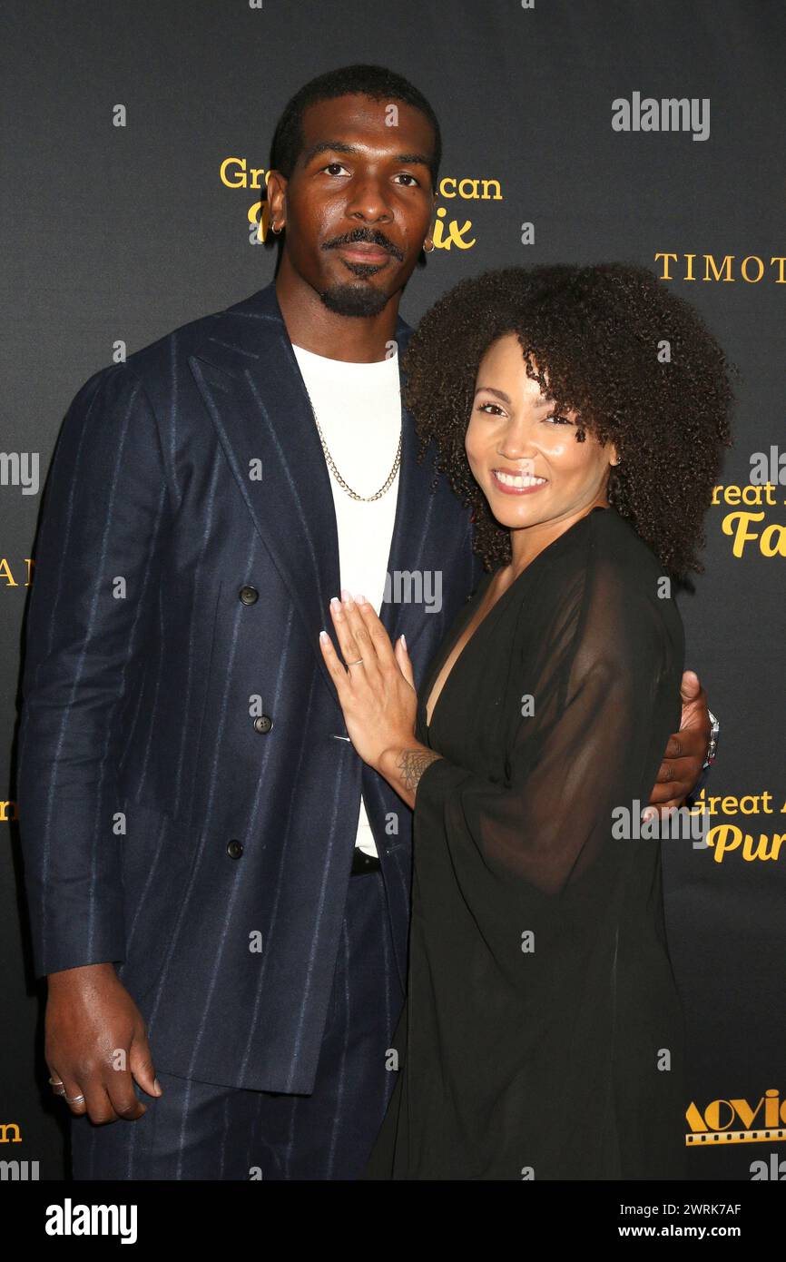 LOS ANGELES - FEB 9: Khris Davis, Jasmine Mathews at the 2024 ...