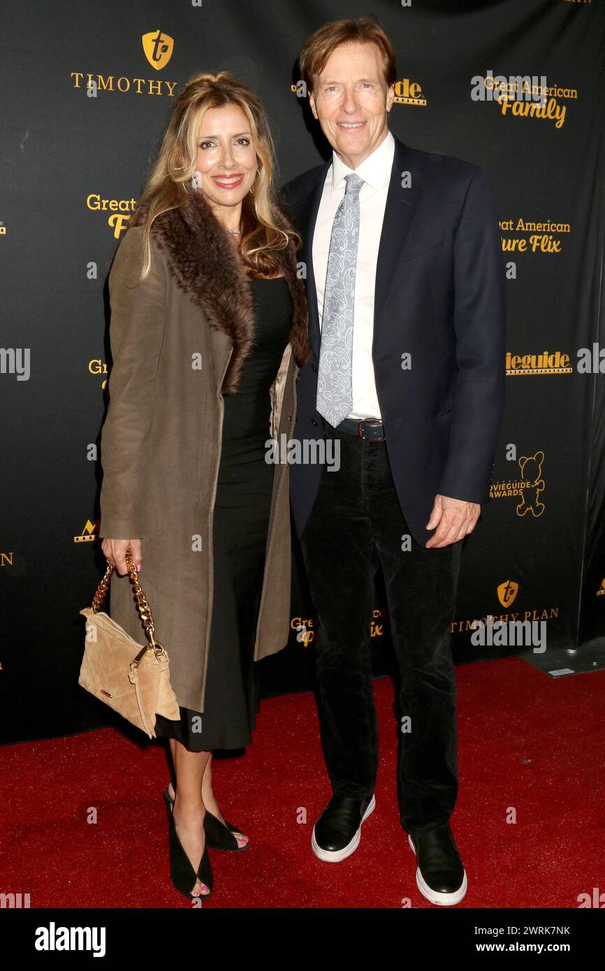 LOS ANGELES - FEB 9: Michelle Wolf, Jack Wagner at the 2024 Movieguide ...