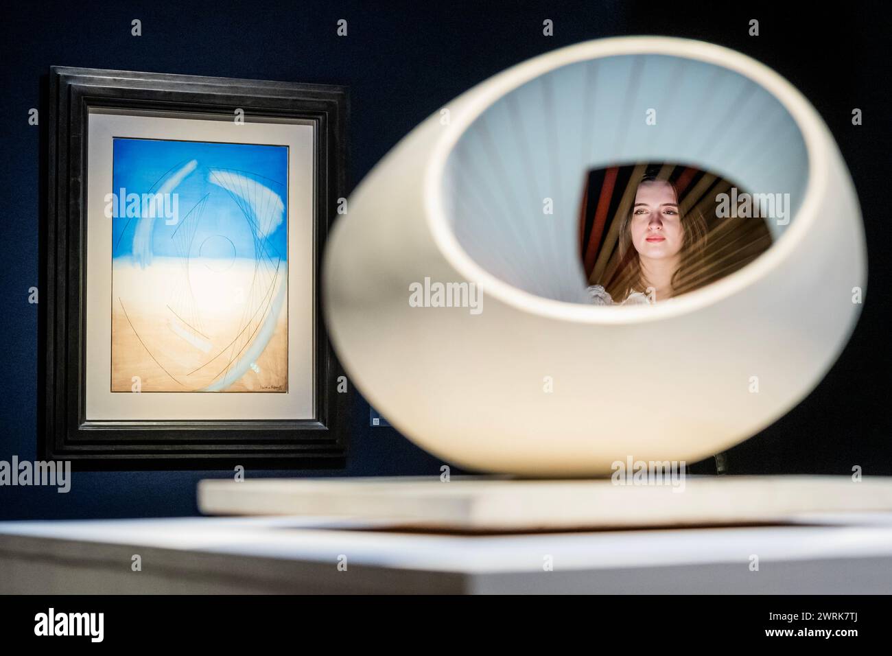 London, UK. 13th Mar, 2024. Barbara Hepworth, Sculpture with Colour ...