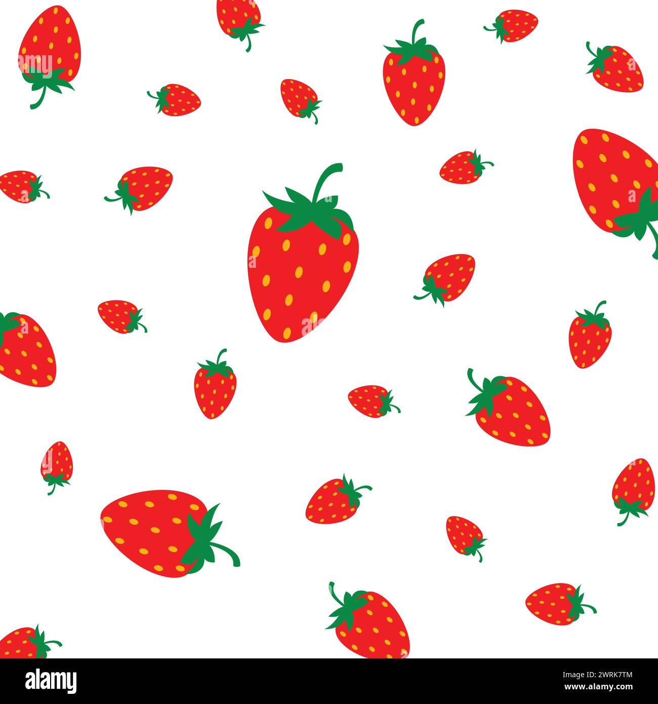 Strawberry background scattered vector illustration design Stock Vector ...