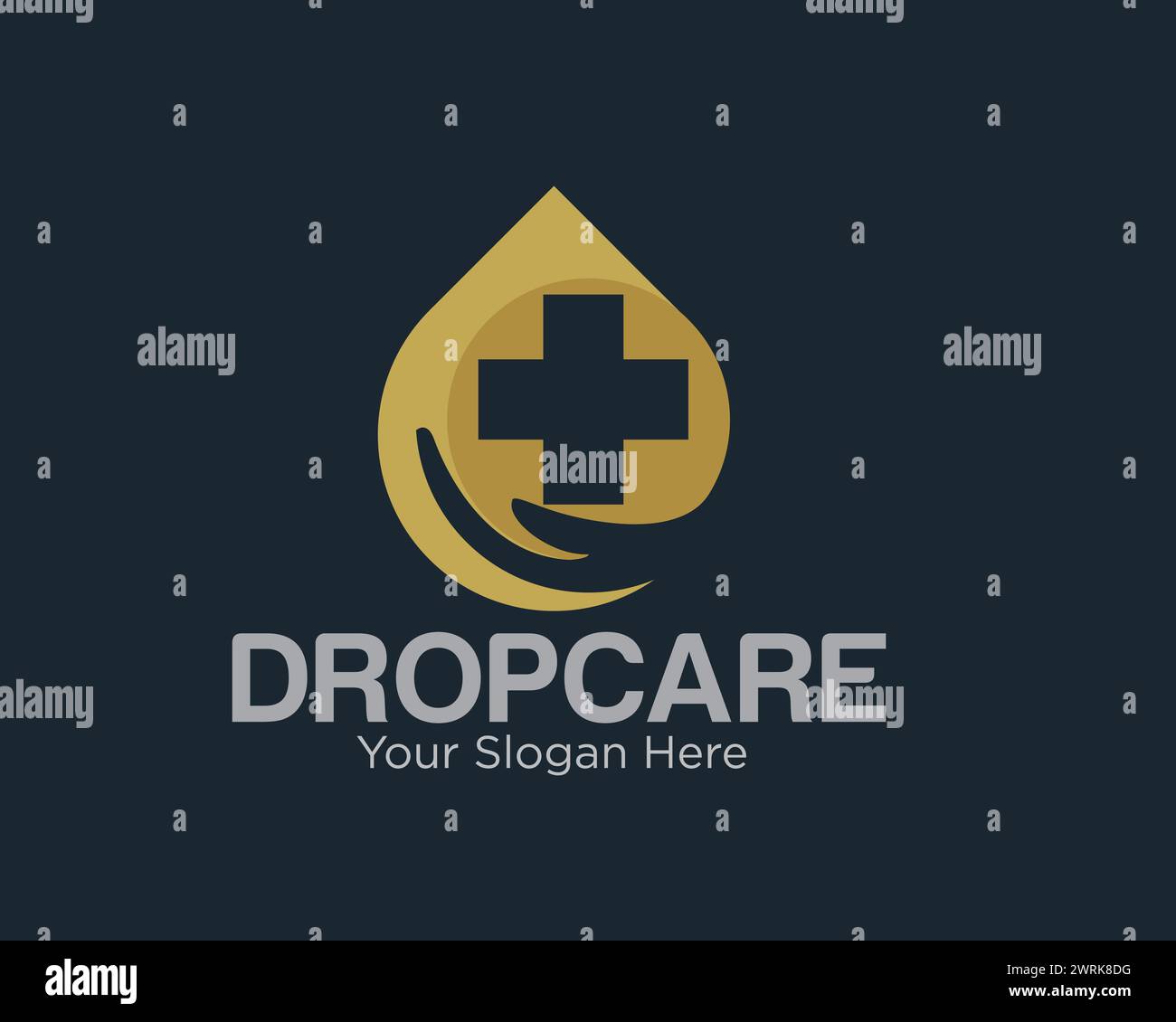 droop blood health care logo designs for clinical symbols Stock Vector ...