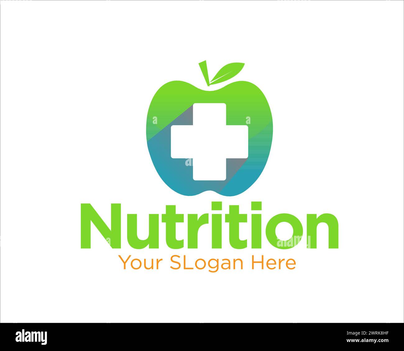 nutrition food for health care logo designs simple modern Stock Vector ...