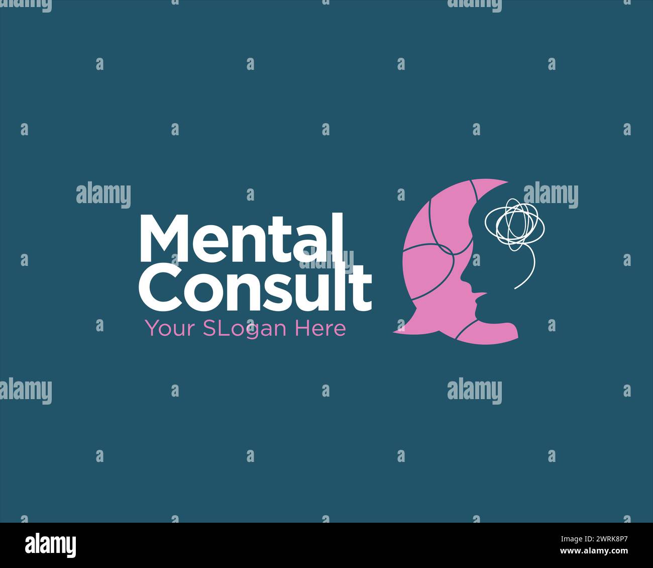 mental consultation logo designs for medical solution Stock Vector ...