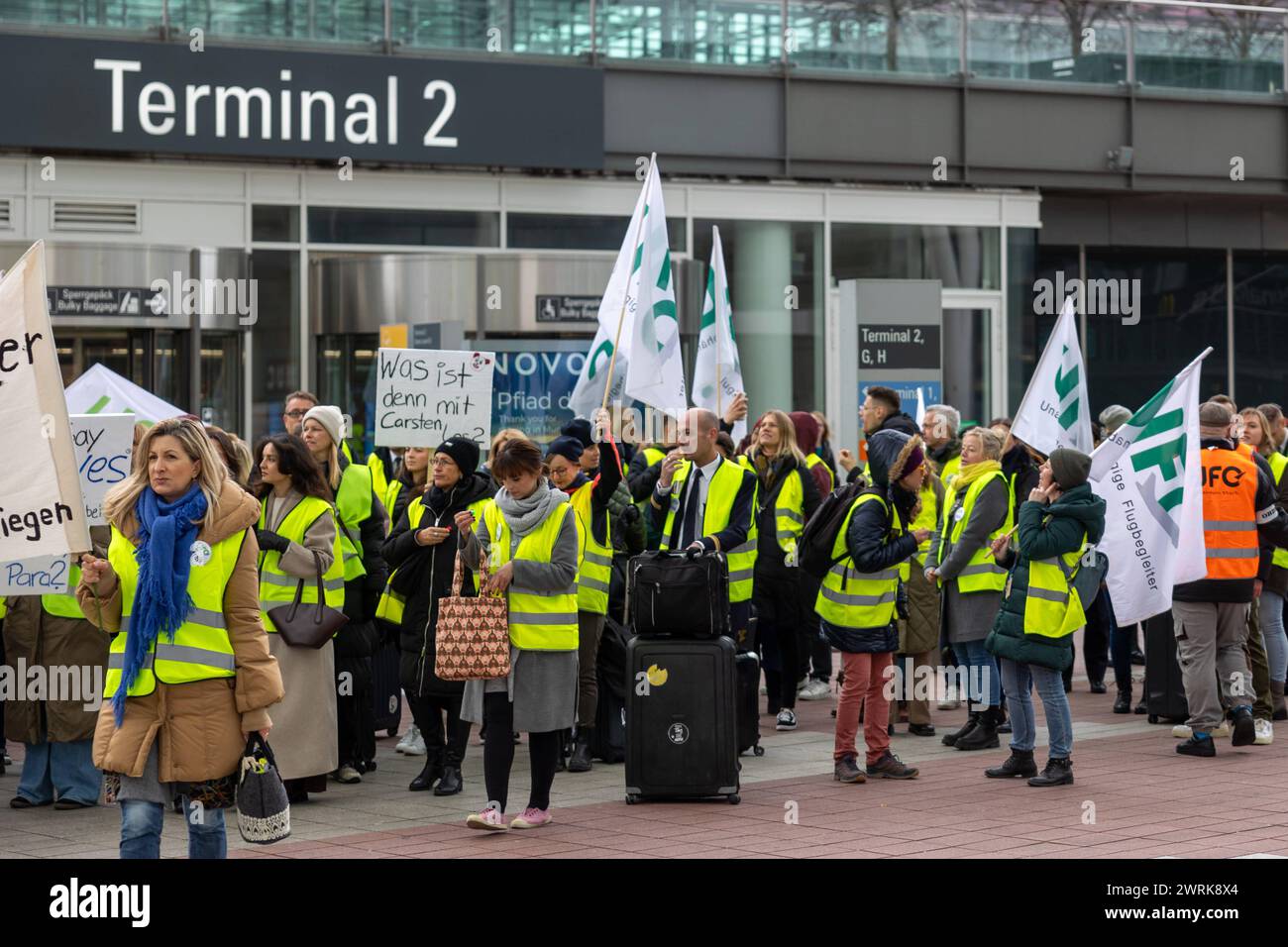 Elegantes Streik Flughafen Deutschland Bildnull