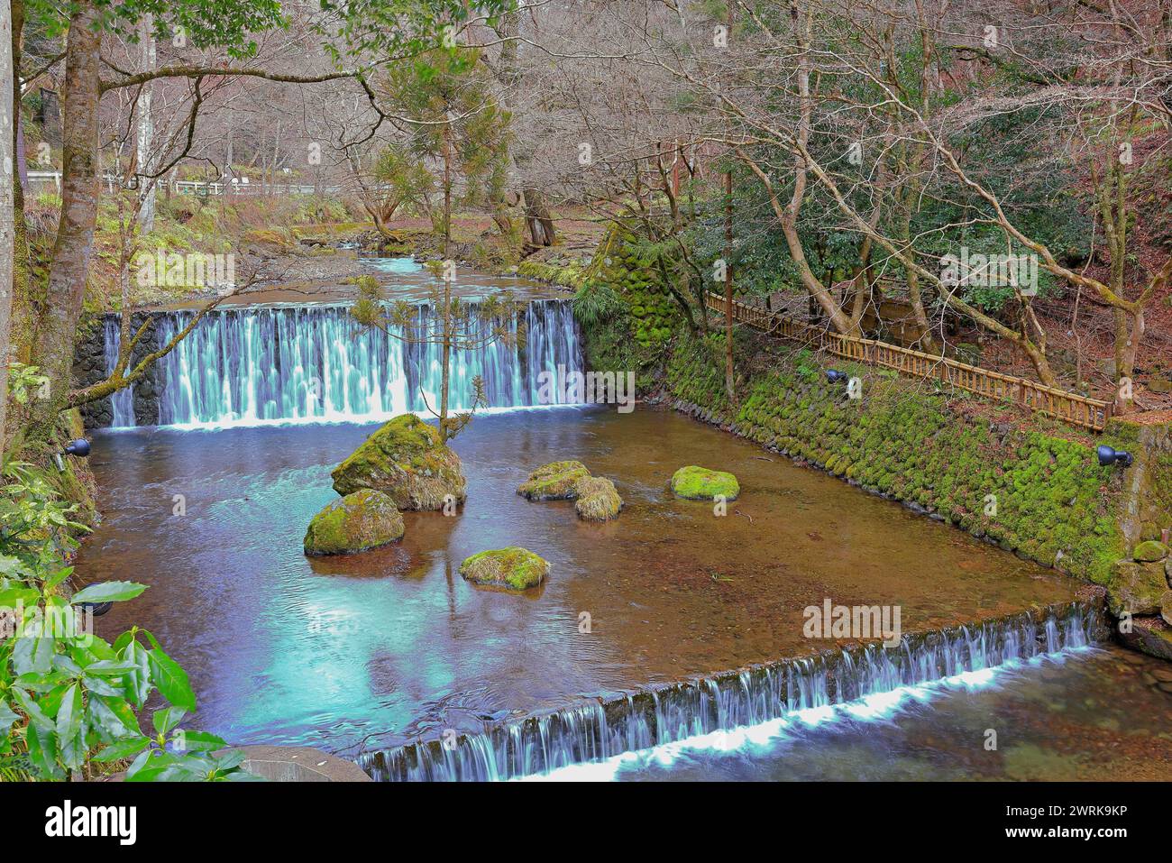 Mountain path between Kurama-dera Temple and Kifune Shrine at ...