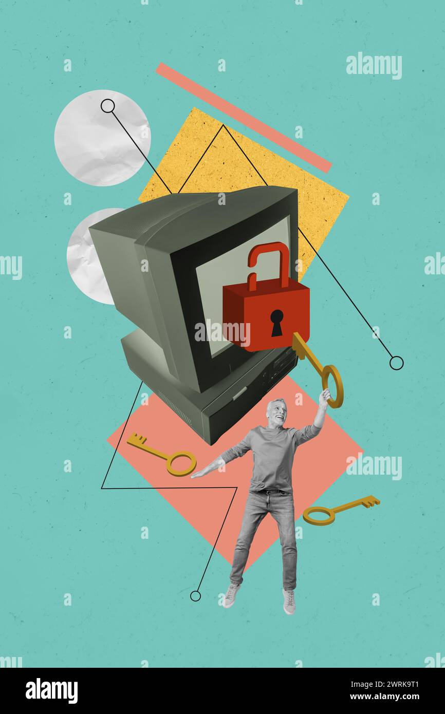 Lock collage element hi-res stock photography and images - Alamy