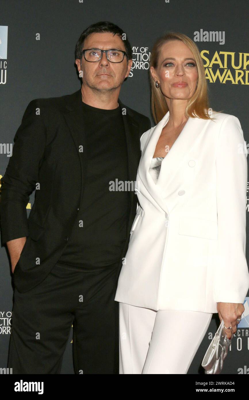 LOS ANGELES - FEB 4: Christophe Eme, Jeri Ryan at the 2024 Saturn ...