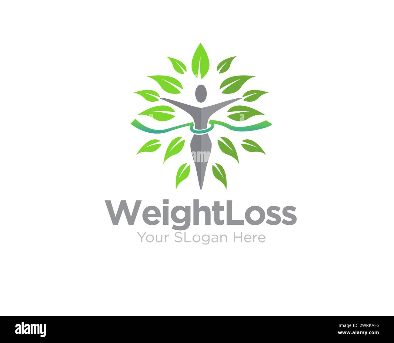 natural weight loss logo designs for health life and spa logo Stock ...