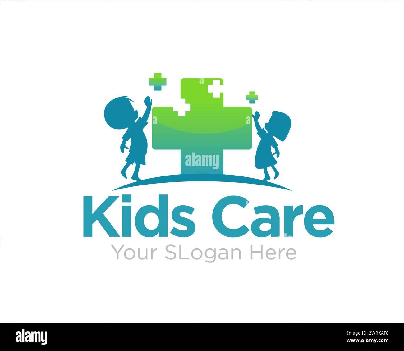 kids health care logo designs for clinic or medical service Stock ...