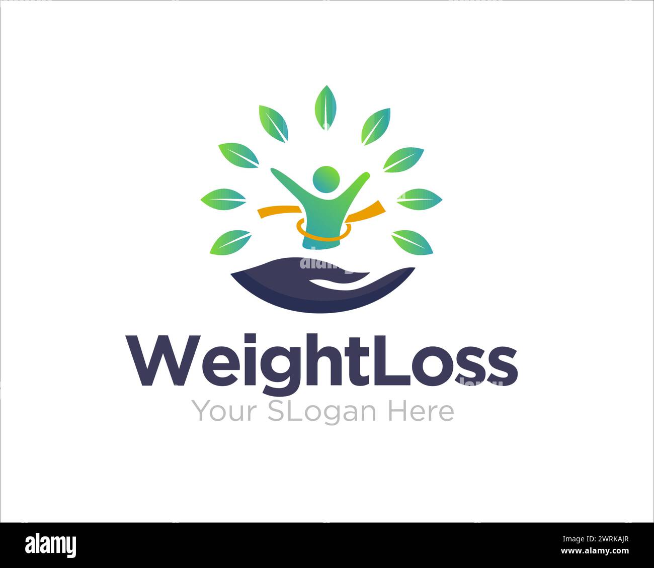 natural weight loss logo for spa and clinic logo Stock Vector Image ...