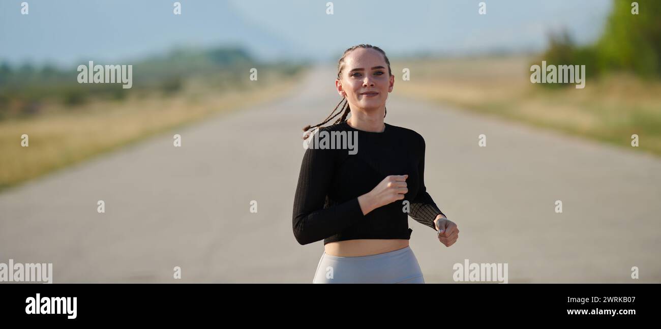 Focused Stride: Close-Up Capture of Intensely Running Athlete Stock ...