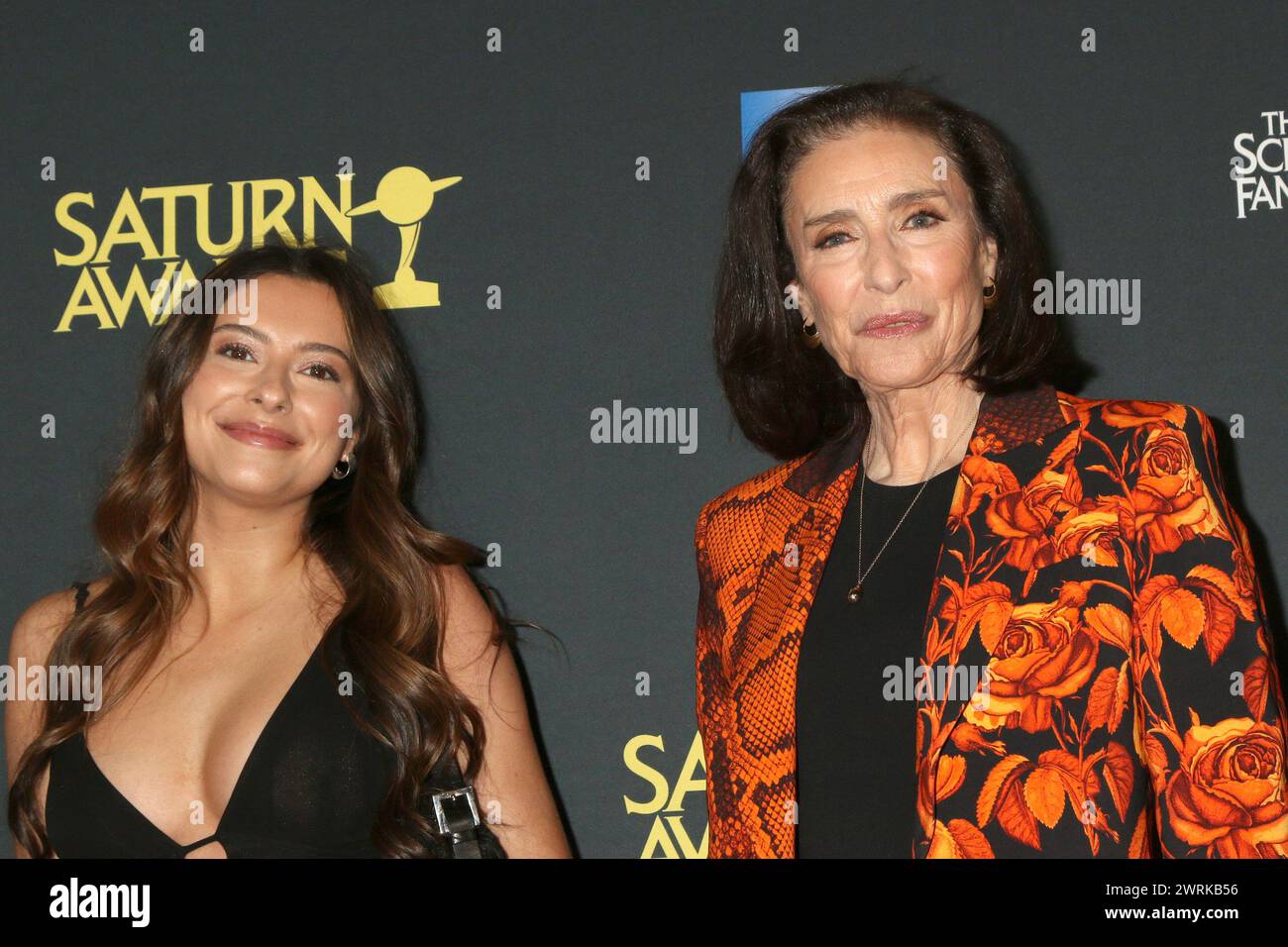 LOS ANGELES - FEB 4: Lucy Rogers-Ciaffa, Mimi Rogers at the 2024 Saturn ...