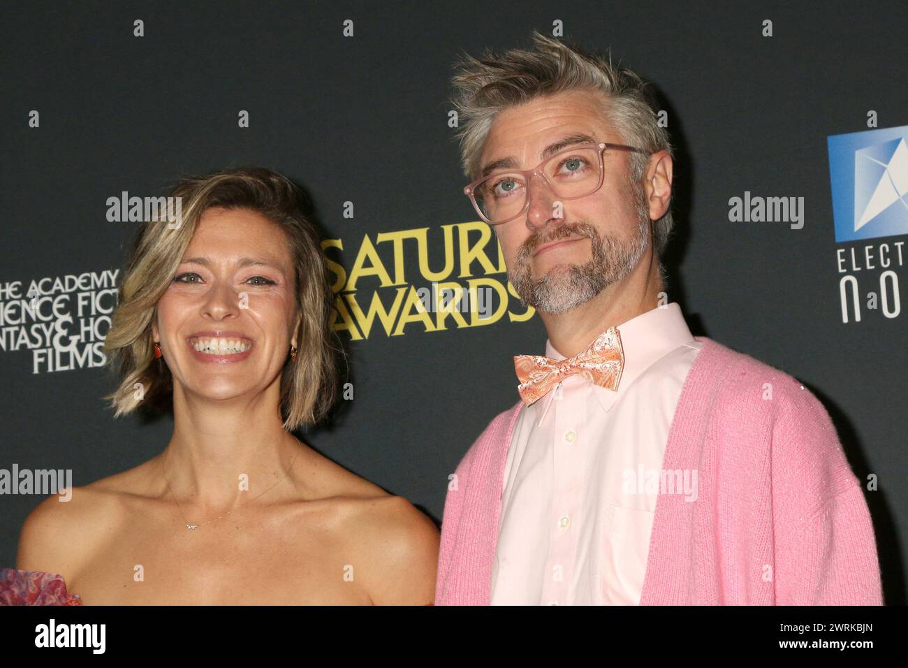 LOS ANGELES - FEB 4: Natasha Halevi, Sean Gunn at the 2024 Saturn ...