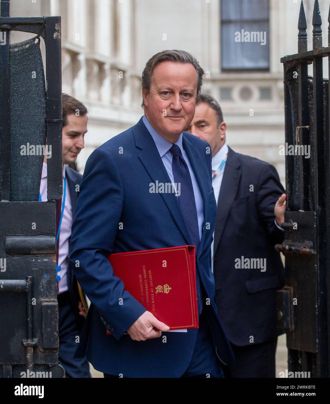 London, England, UK. 13th Mar, 2024. Foreign Secretary DAVID CAMERON is ...
