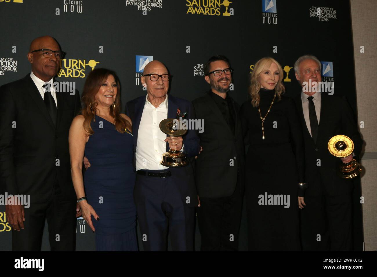 LOS ANGELES - FEB 4: Brent Spiner, Michael Dorn, Marina Sirtis, Patrick ...