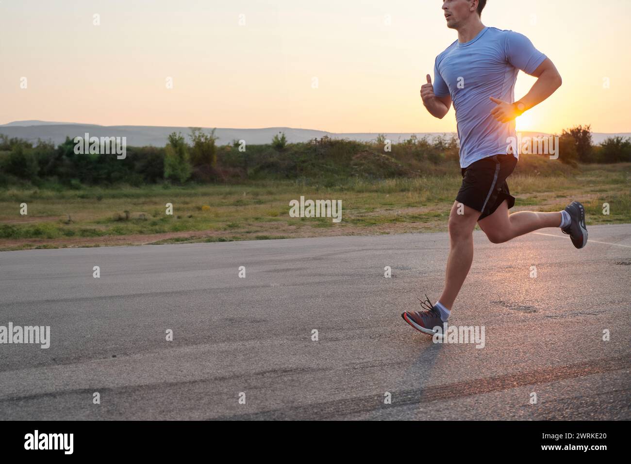 A dedicated marathon runner pushes himself to the limit in training ...