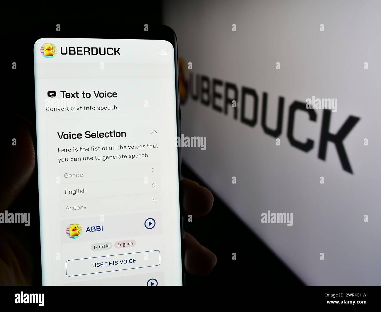 Uberduck logo hi-res stock photography and images - Alamy