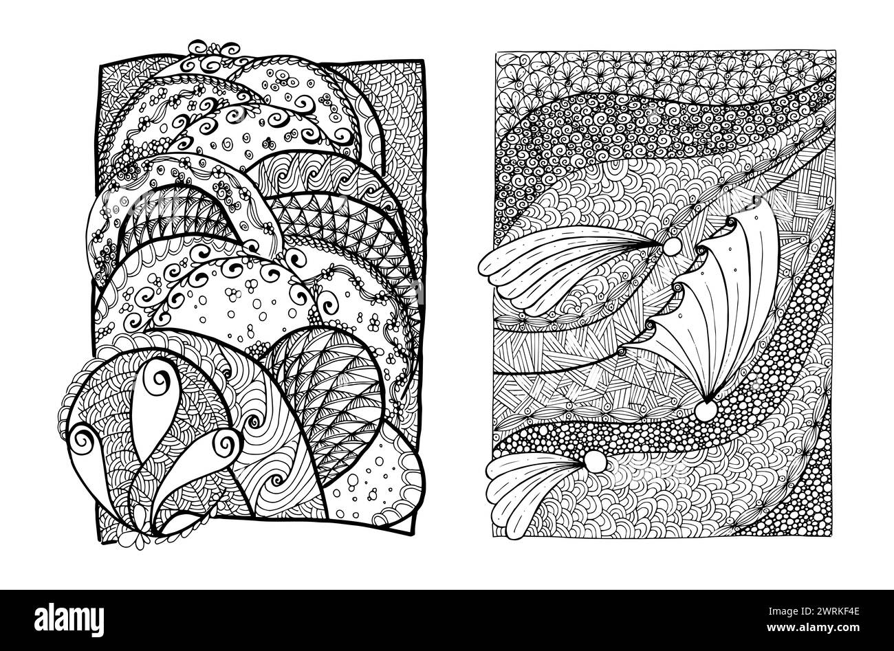 Island sea fish illustration Cut Out Stock Images & Pictures - Alamy