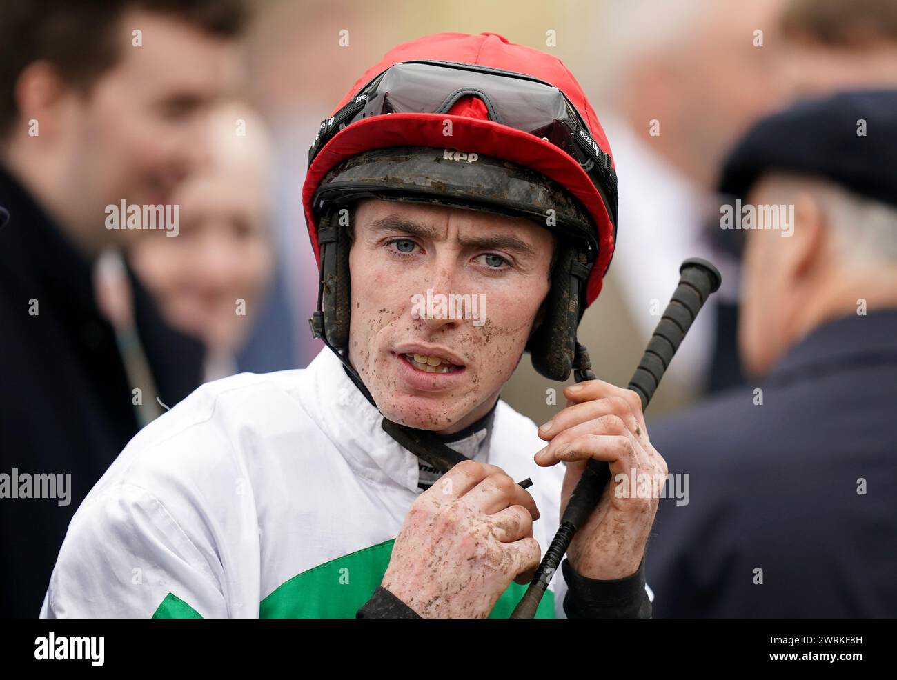 Jockey Jack Kennedy on day one of the 2024 Cheltenham Festival at Cheltenham Racecourse. Picture ...