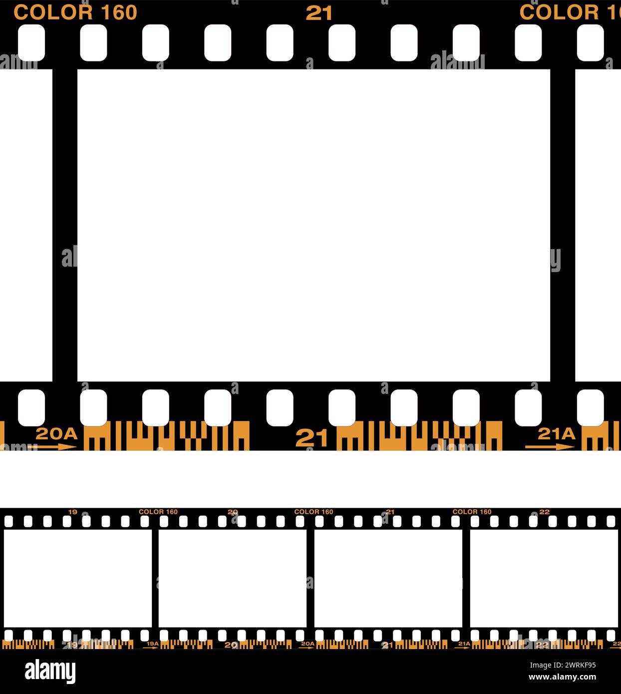Kodak film frame Stock Vector Images - Alamy