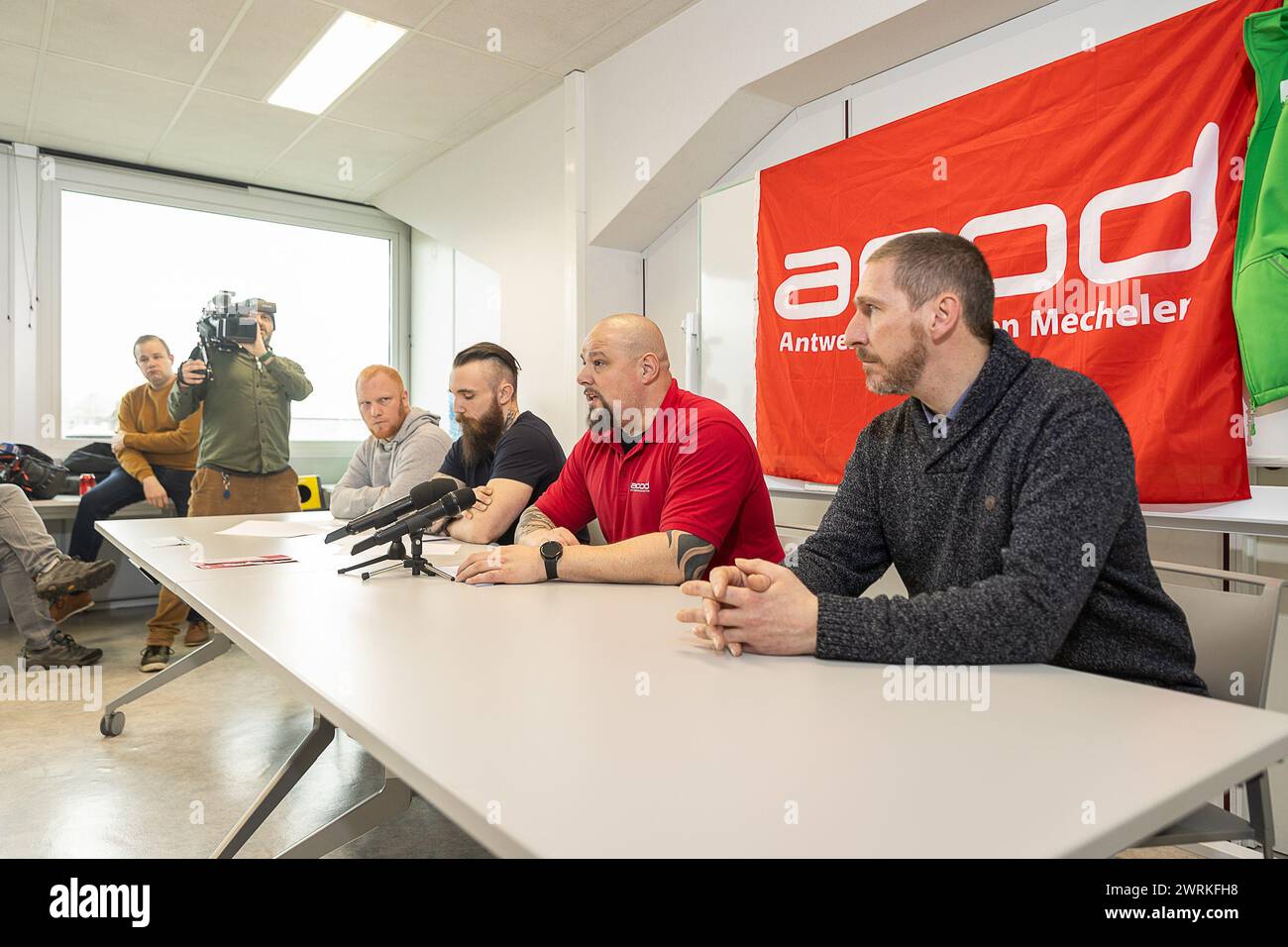 unknown, Jeroen Auweriks, Mario Heylen and Robby De Kaey pictured ...