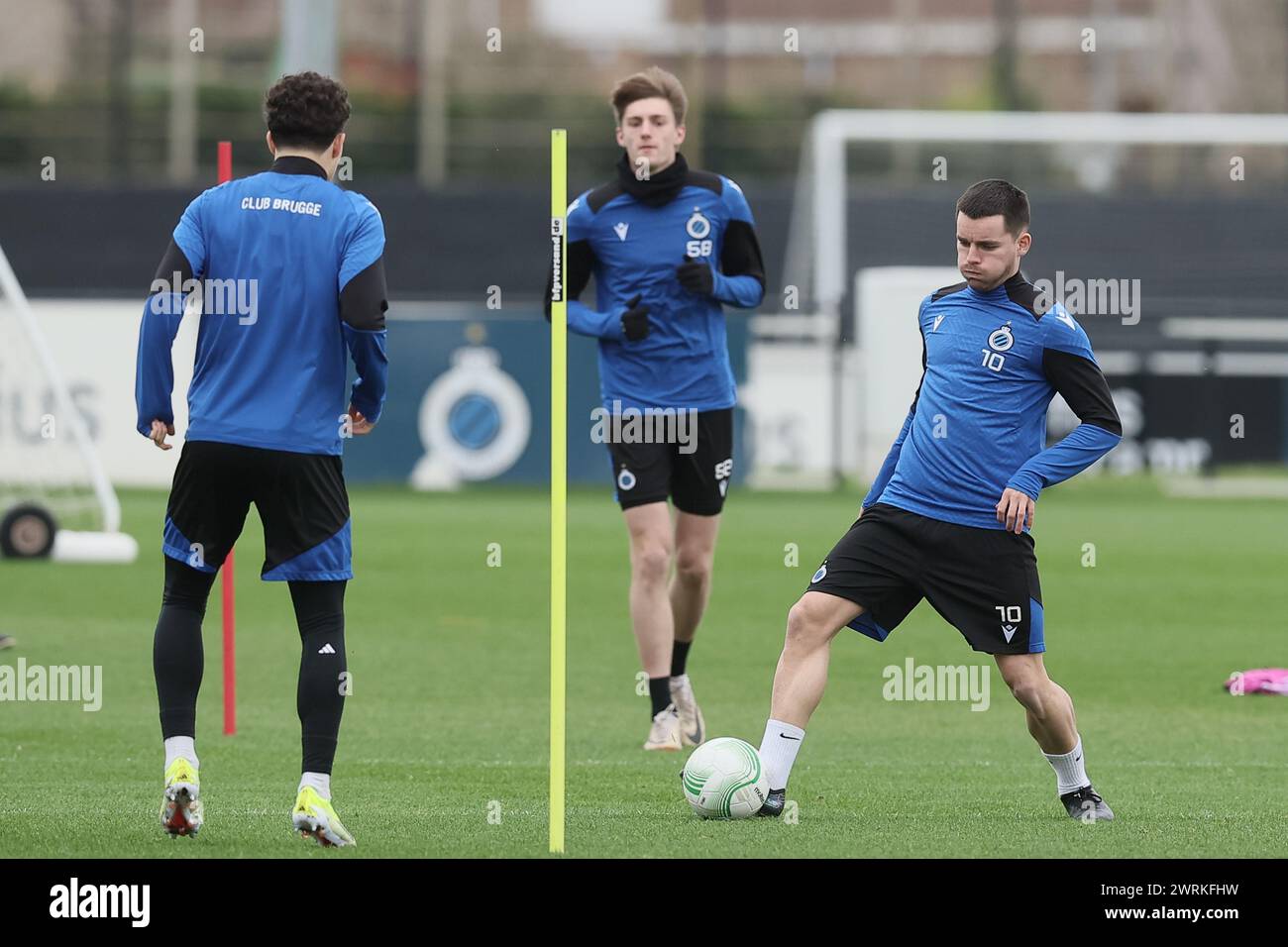 Knokke Heist, Belgium. 13th Mar, 2024. Club's Hugo Vetlesen pictured ...