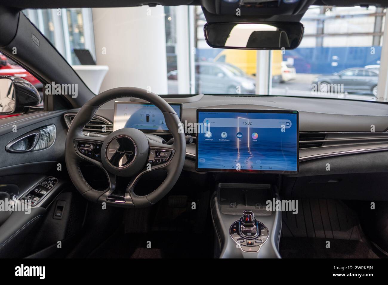 steering wheel, Interior, cockpit of BYD Seal 2024 Electric Car, SUV ...