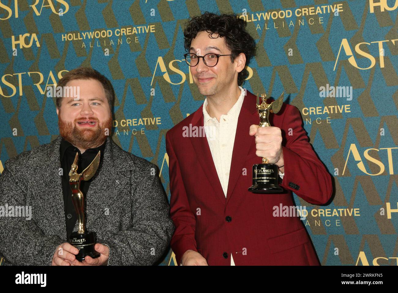 LOS ANGELES - JAN 8: Paul Walter Hauser, Rick Glassman at the ASTRA TV ...