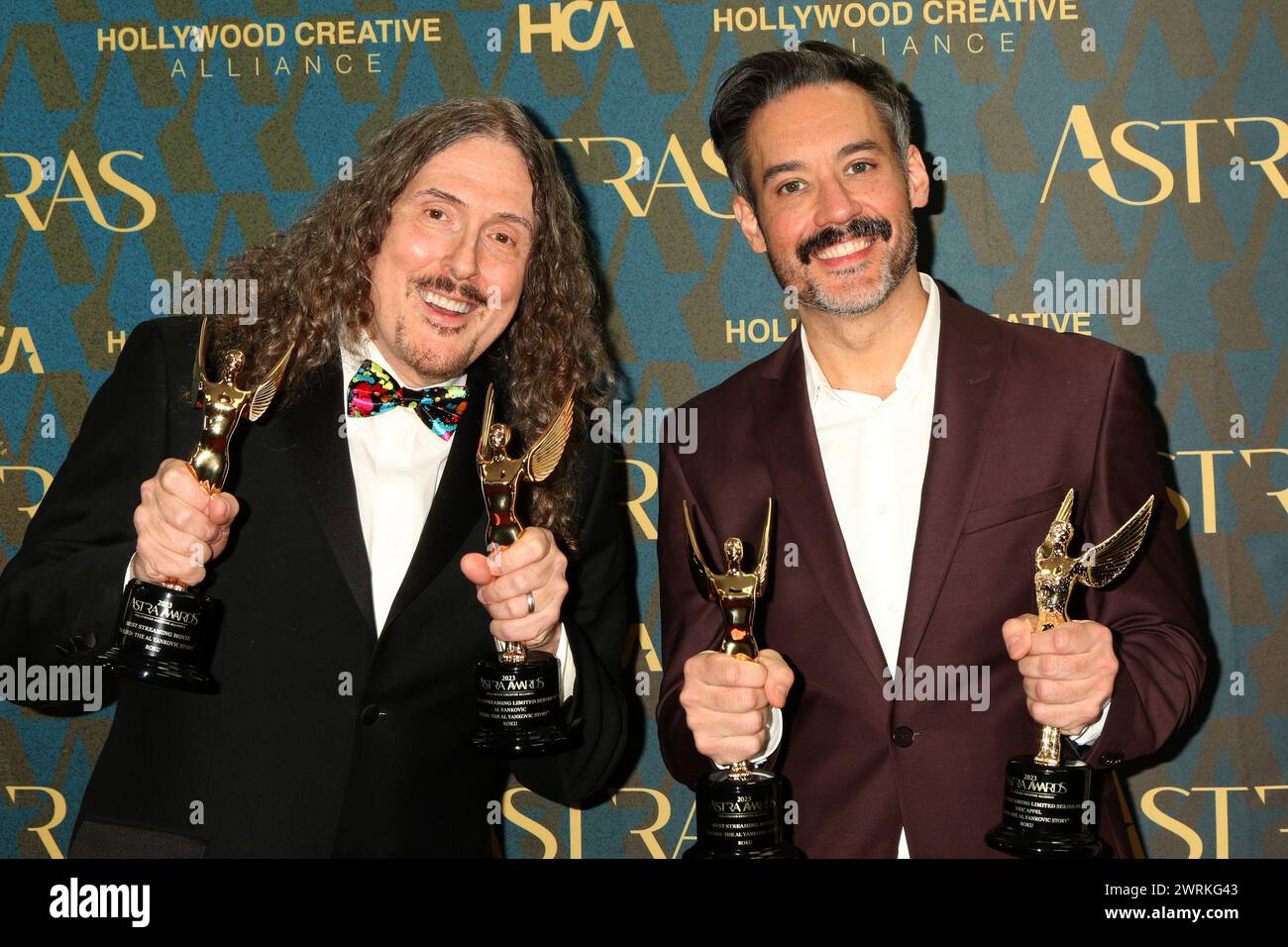 LOS ANGELES - JAN 8: Weird Al Yankovic, Eric Appel at the ASTRA TV ...