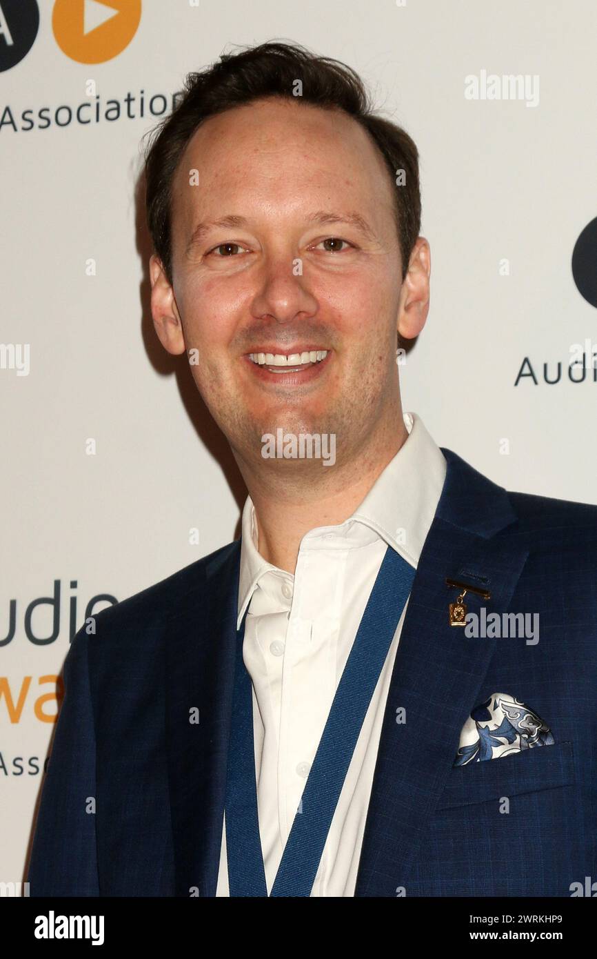 LOS ANGELES - MAR 4: Sean Patrick Hopkins at the Audie Awards at the ...