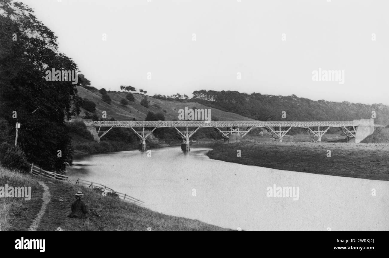 Ladykirk and norham bridge Black and White Stock Photos & Images - Alamy