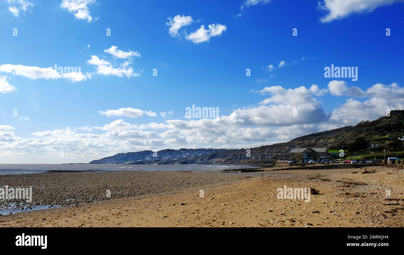 The beach and cliffs at Charmouth. This a UNESCO world heritage site ...