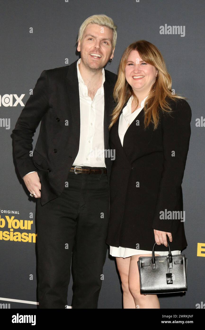 LOS ANGELES - JAN 30: Luke McGarry, Jillian Bell at the Curb Your ...