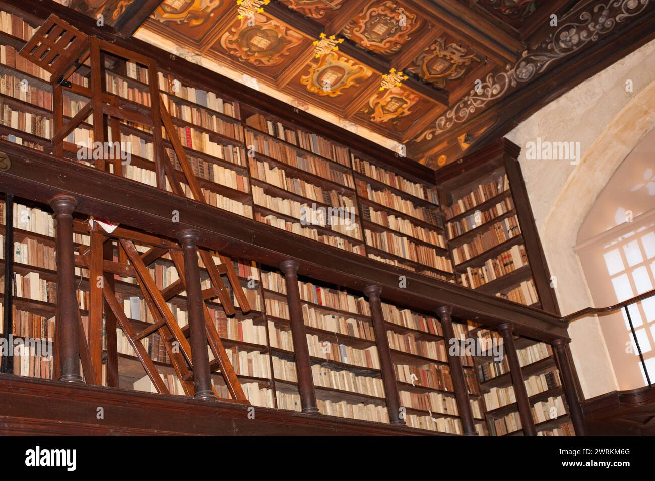 Historic books at the Bodleian Library in Oxfordshire in the UK Stock ...