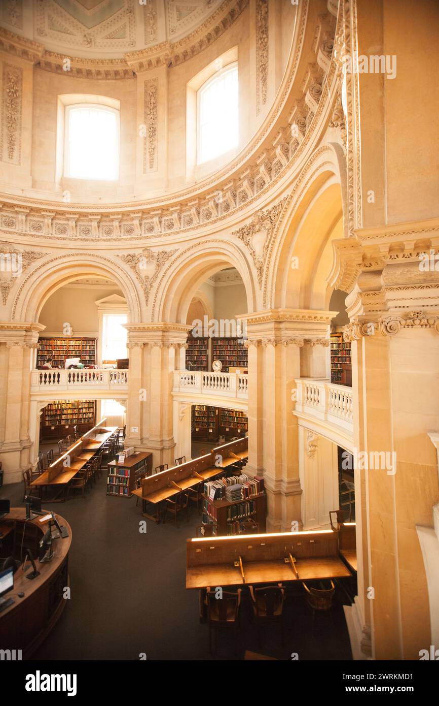 Inside the Radcliffe Camera library in Oxfordshire in the UK Stock ...