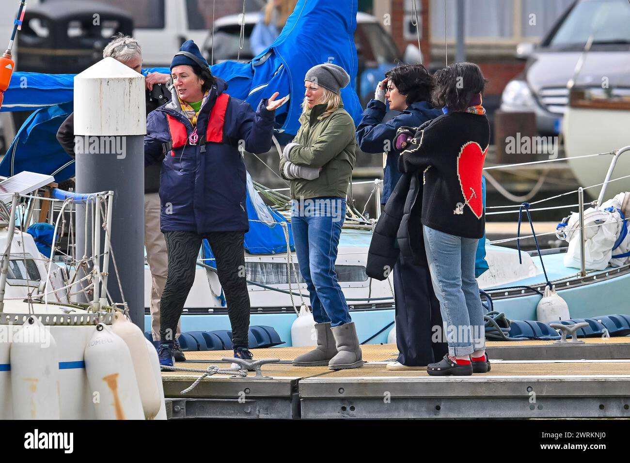 Weymouth, Dorset, UK. 13th March 2024. Apple TV Irish black comedy ...