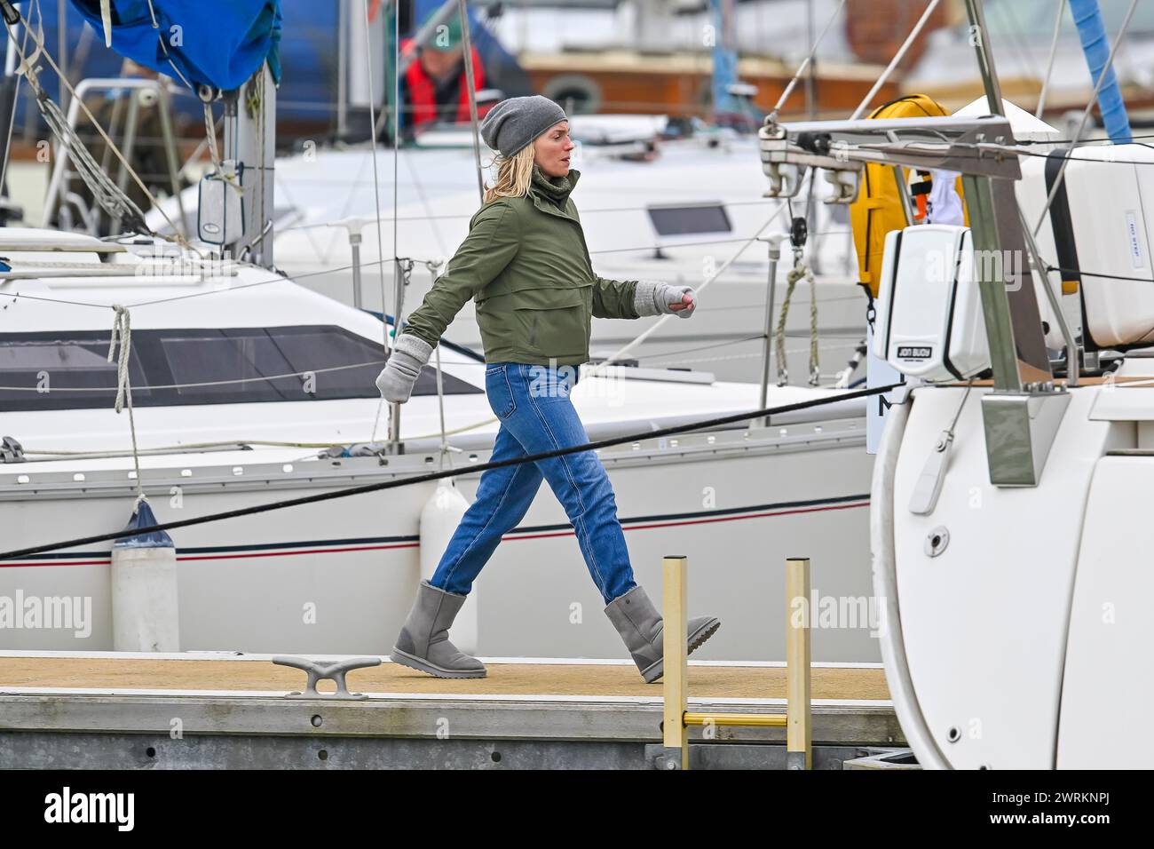 Weymouth, Dorset, UK. 13th March 2024. Apple TV Irish black comedy ...
