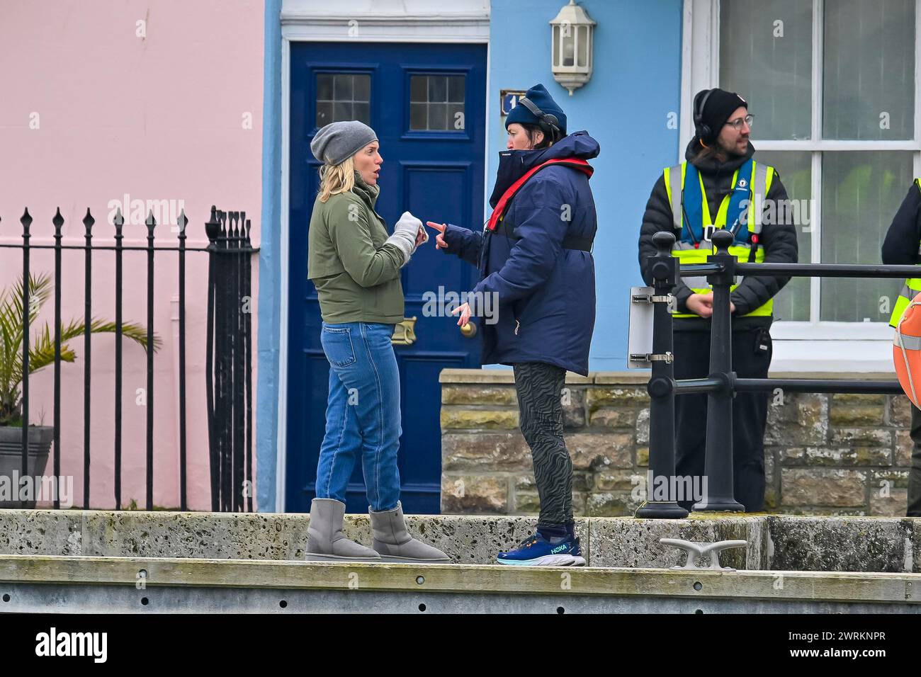 Weymouth, Dorset, UK. 13th March 2024. Apple TV Irish black comedy ...