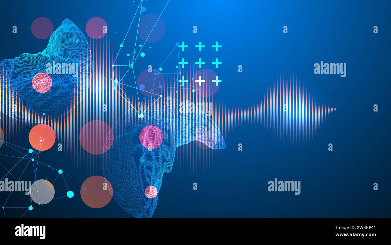 Modern science technology abstract background using circle shapes ...