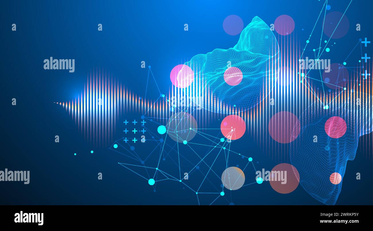 Modern science technology abstract background using circle shapes ...