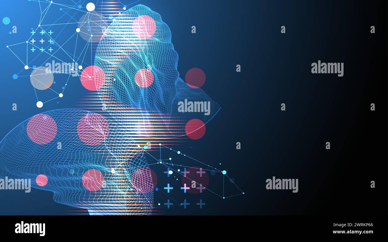 Modern science technology abstract background using circle shapes ...