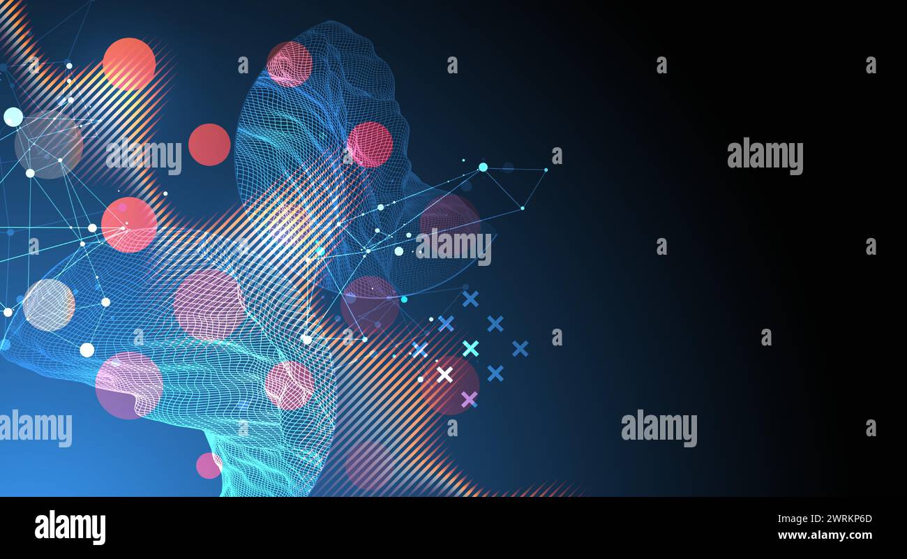 Modern science technology abstract background using circle shapes ...