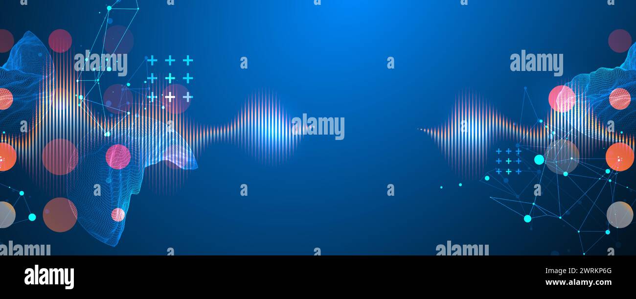 Modern science technology abstract background using circle shapes ...