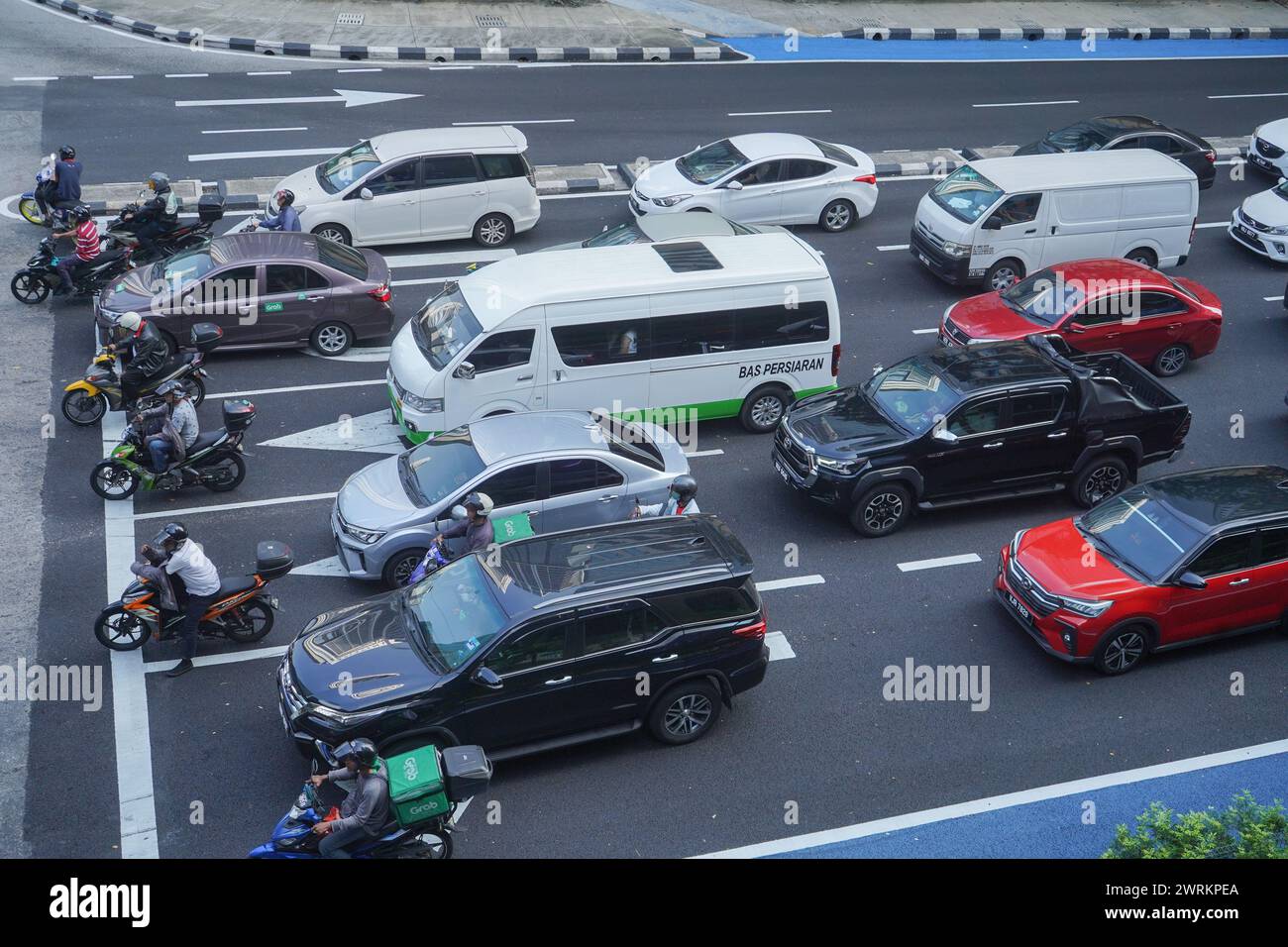 Traffic congestion in Kuala Lumpur, Malaysia Stock Photo - Alamy