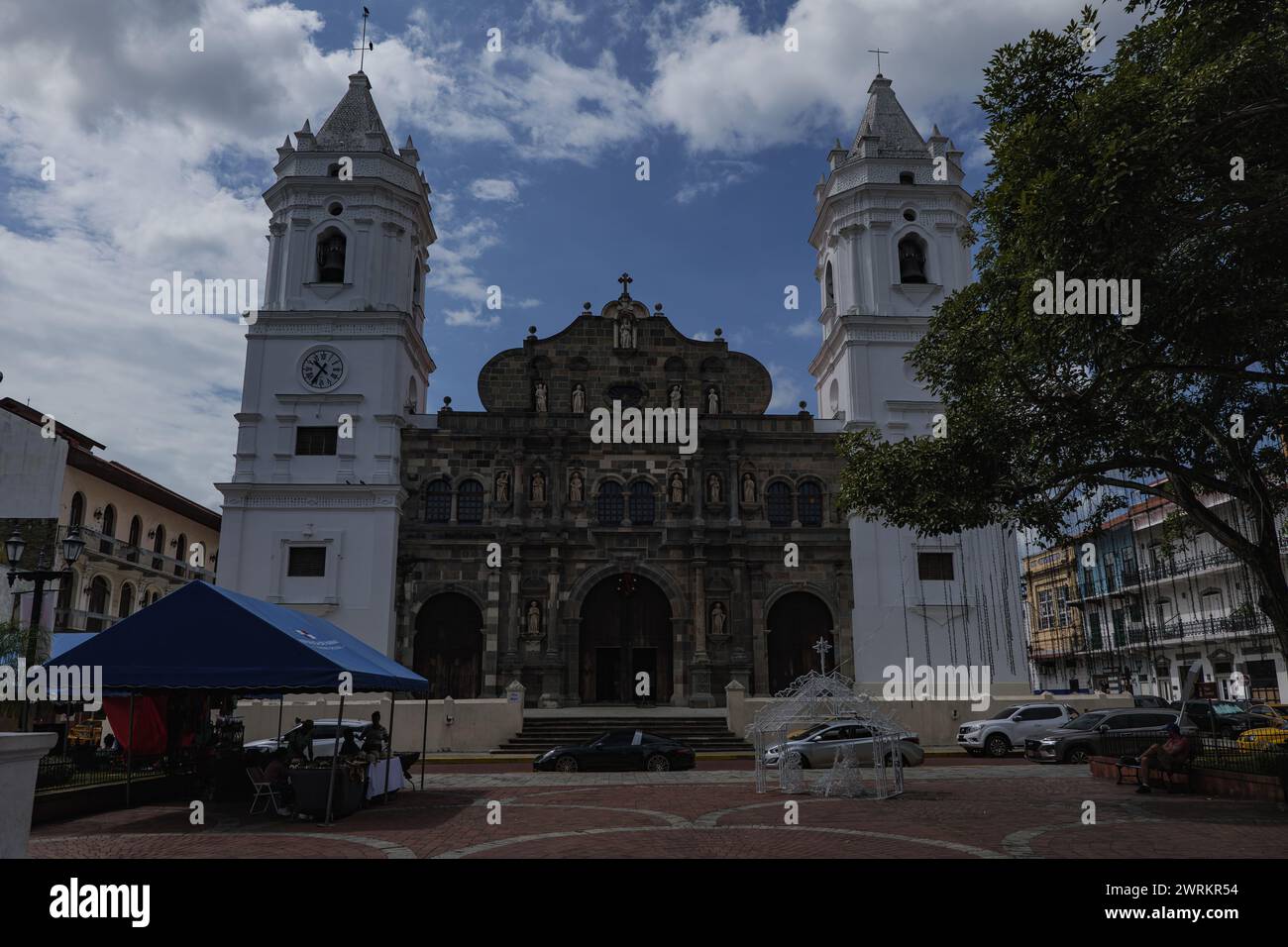 Panama City old town architecture Stock Photo - Alamy