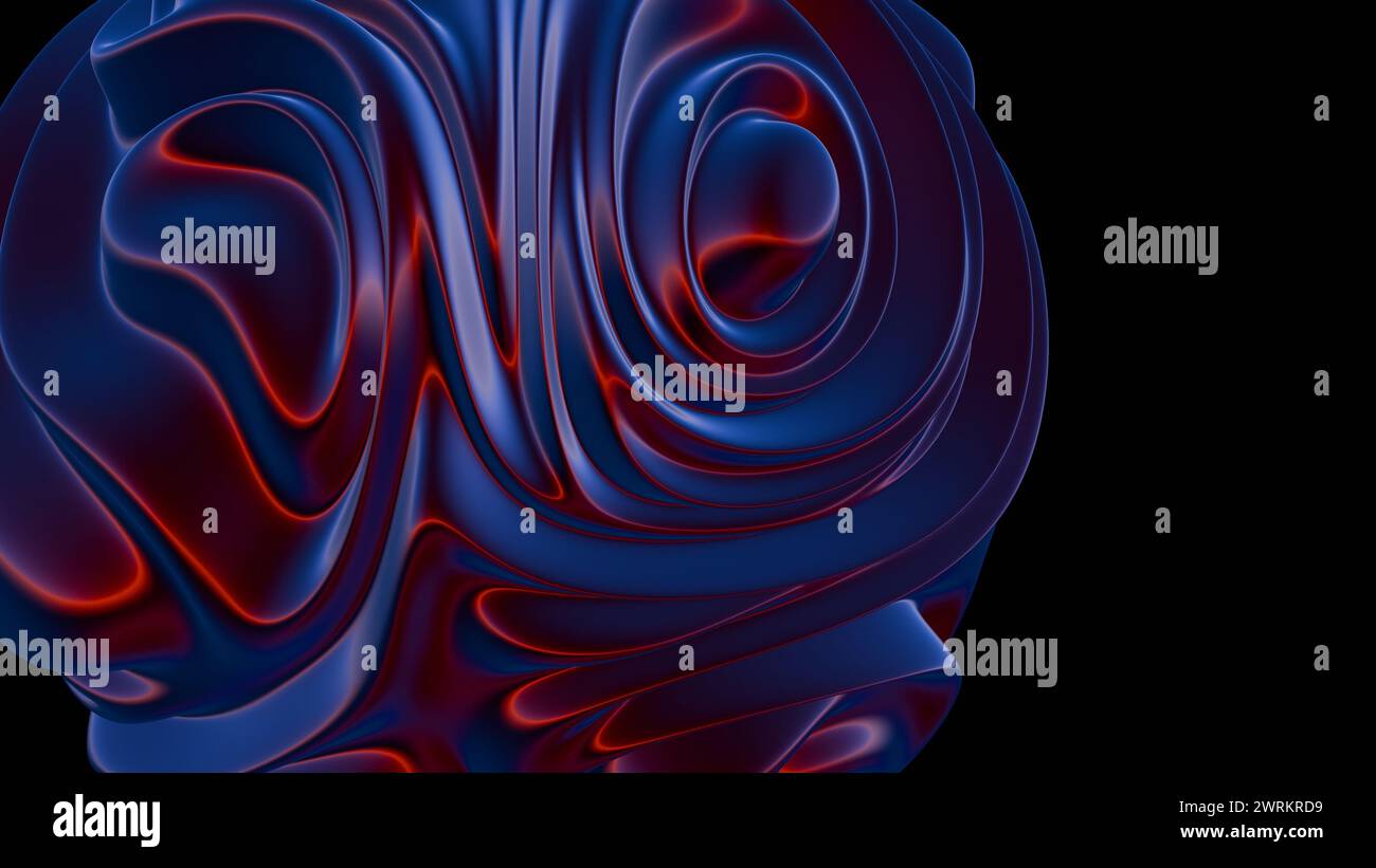 A 3D glass abstract form background, presenting a sleek and ...