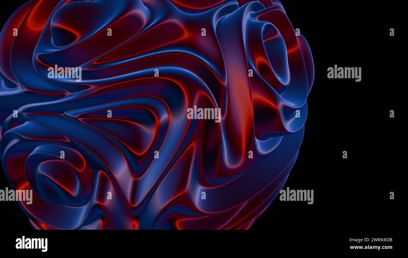 A 3D glass abstract form background, presenting a sleek and ...