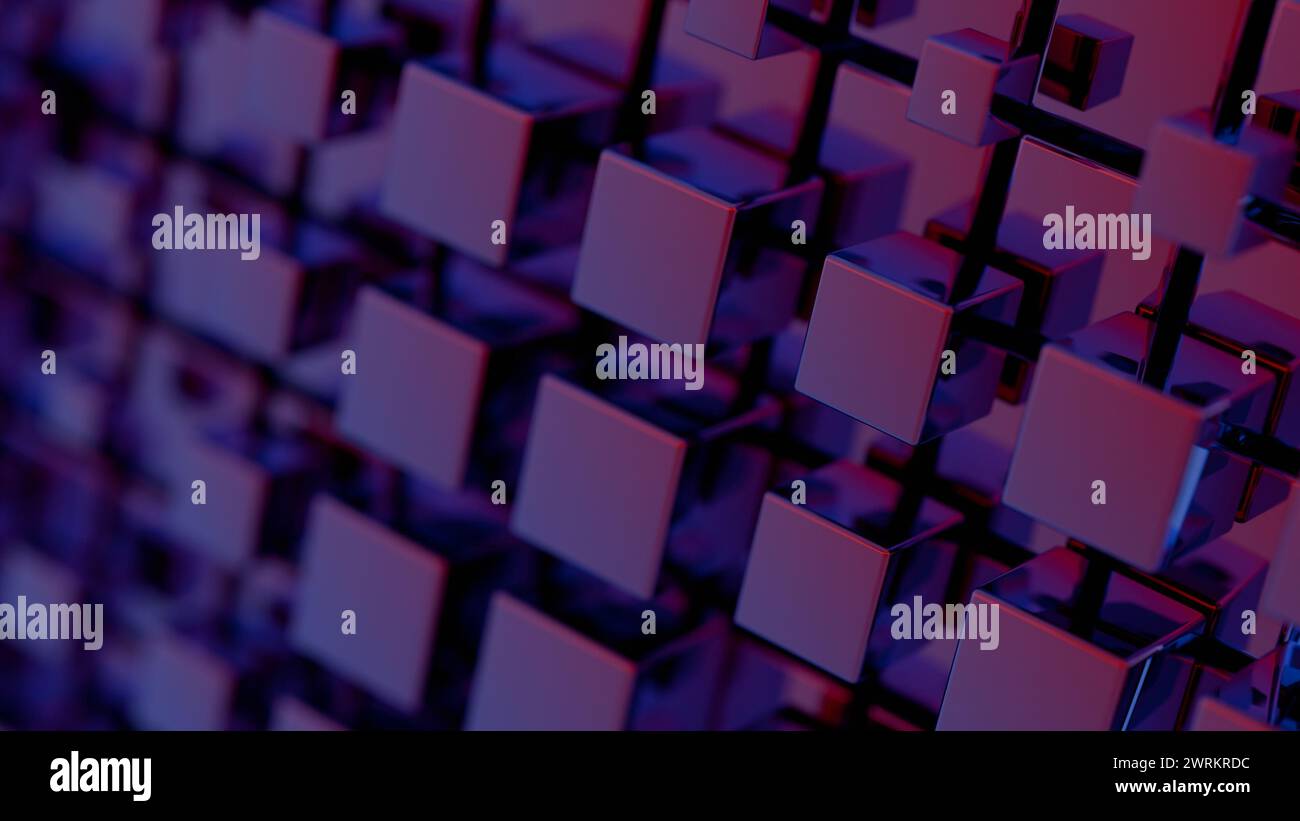 Simplified Blockchain Depicted Through Stylized Geometric Shapes Offering A Modern And Abstract