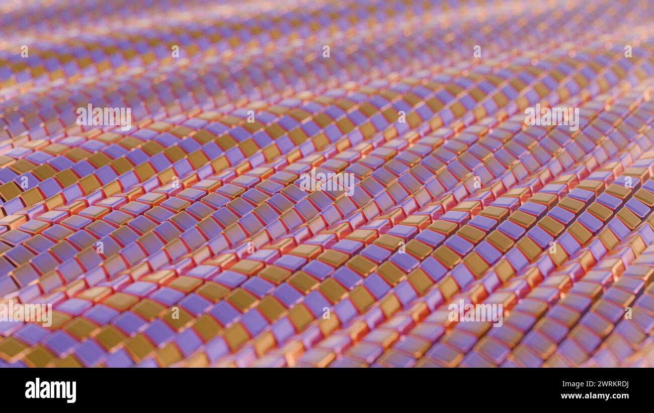 Simplified Blockchain Depicted Through Stylized Geometric Shapes Offering A Modern And Abstract